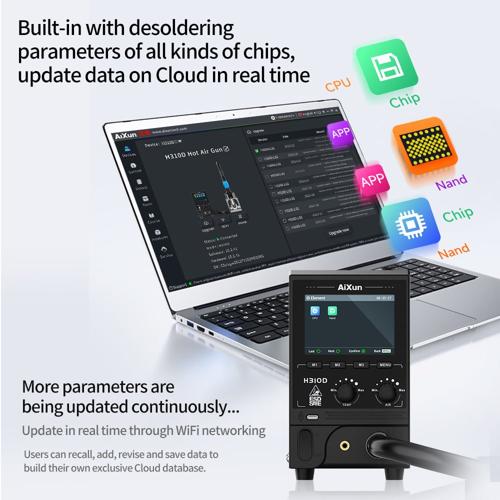 AiXun H310D hot air rework station - Gsm Kart